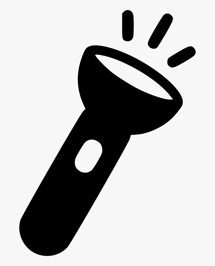 Flashlight - Flashlight Icon Black Png, Transparent Png , Transparent ...