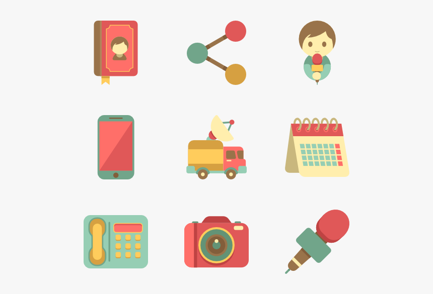 Communication And Media Retro - Retro Icons, HD Png Download ...