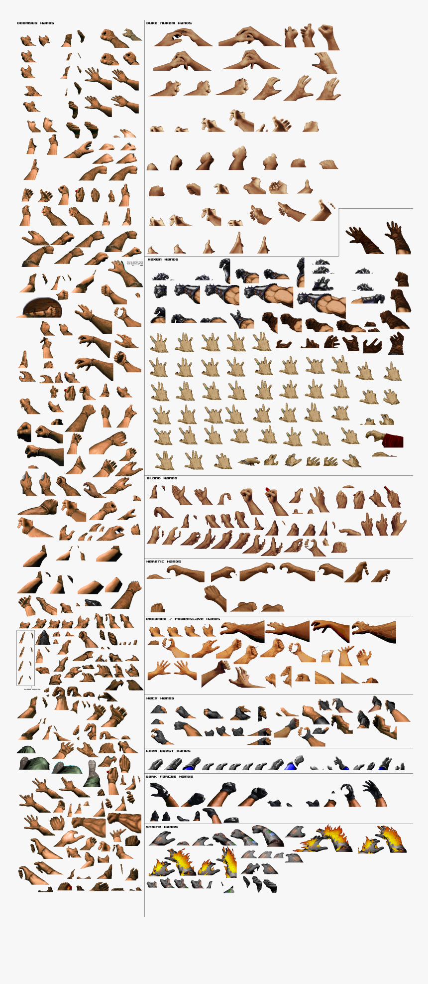 Doom Hand Template, HD Png Download , Transparent Png Image - PNGitem