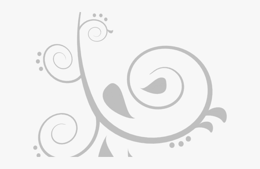 Transparent Swirl Design Clipart - White Swirls Png, Png Download ...