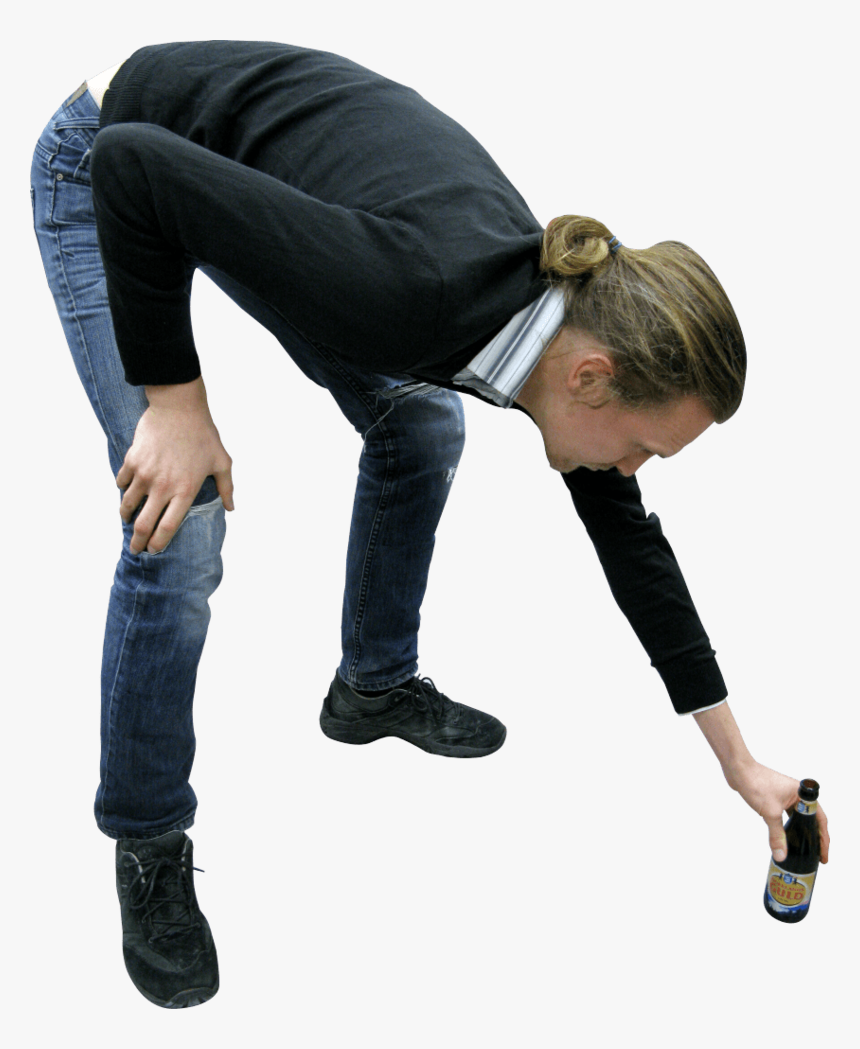 Beerbottle - Man Bending Over Png, Transparent Png , Transparent Png ...