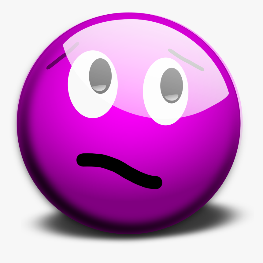 Pink,emoticon,smiley - Purple Circle With Face, HD Png Download ...