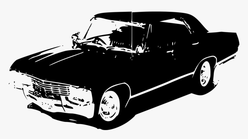 Supernatural Car By - Sam & Dean Car Vector, HD Png Download ...