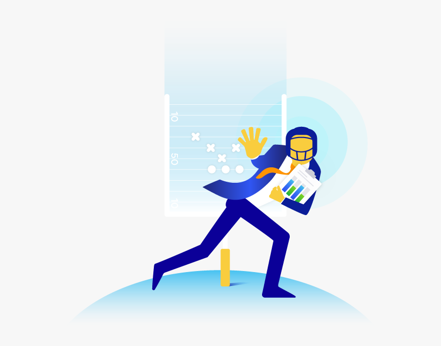 Football And The Three Lines Of Defense - Cartoon, HD Png Download ...