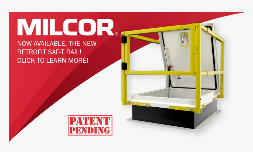 Milcor Saf T Rail Banner - Machine, HD Png Download , Transparent Png ...