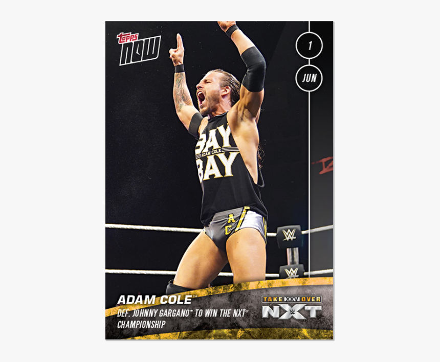 Adam Cole Wwe Topps Now® Card - Poster, HD Png Download , Transparent ...