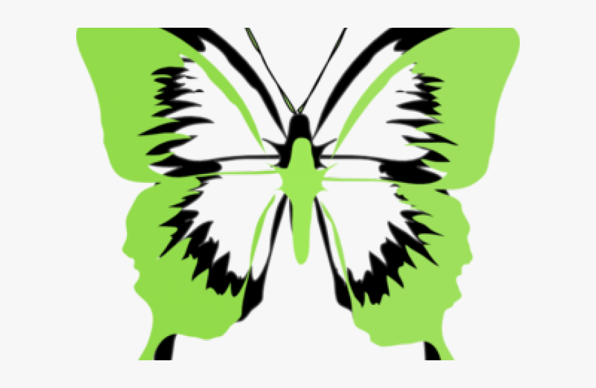 Rainbow Butterfly Clipart Green Butterfly - Avm Awareness Month 2019 ...
