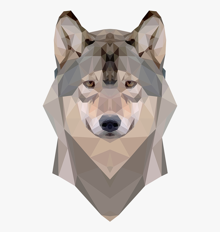 Vector Triangles Wolf - Wolf Geometric Png, Transparent Png ...