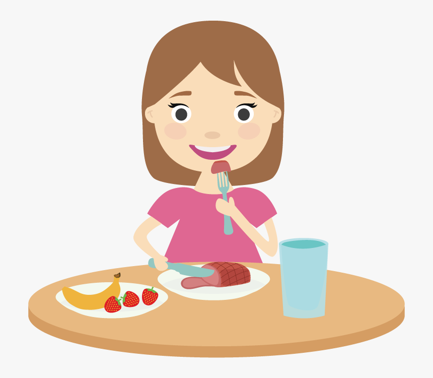 Lunch Vector - Eating Healthy Foods Clipart, HD Png Download ...