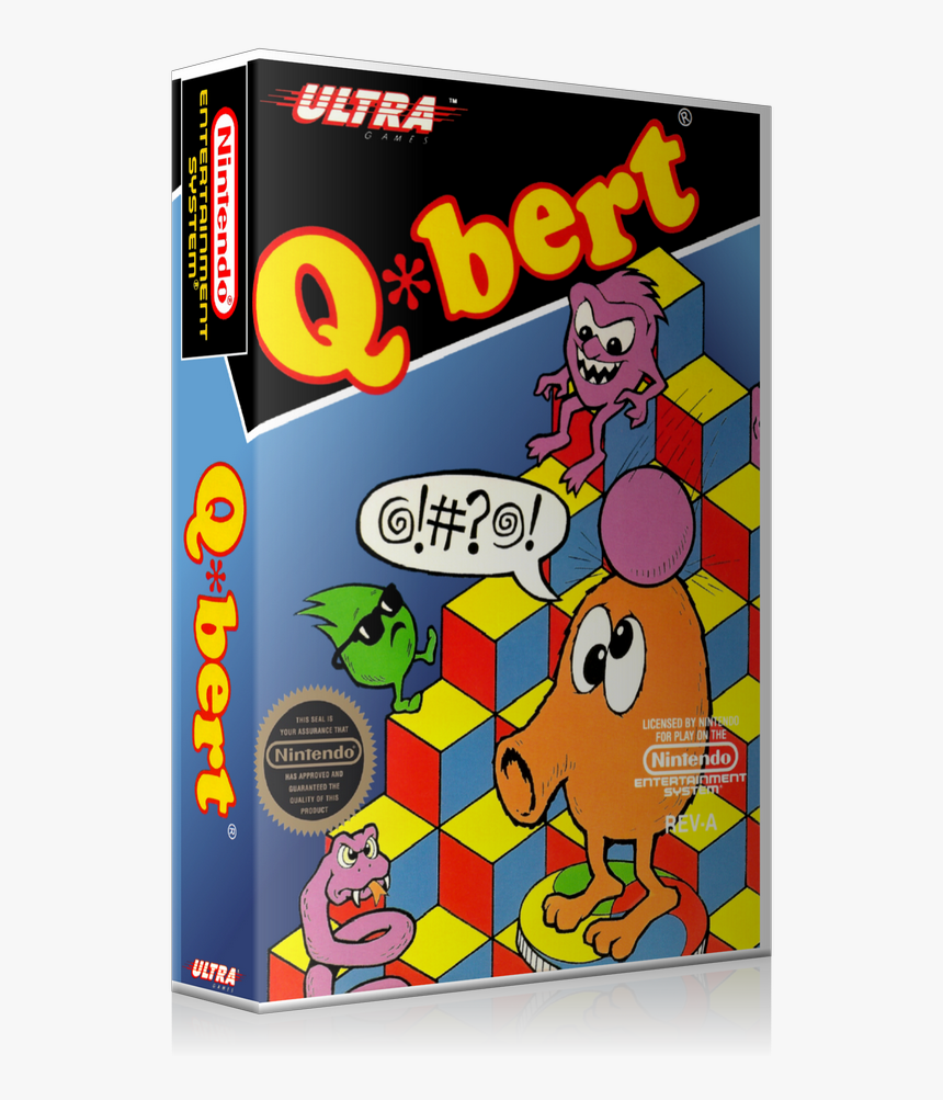 Nes Q Bert Retail Game Cover To Fit A Ugc Style Replacement - Q Bert ...