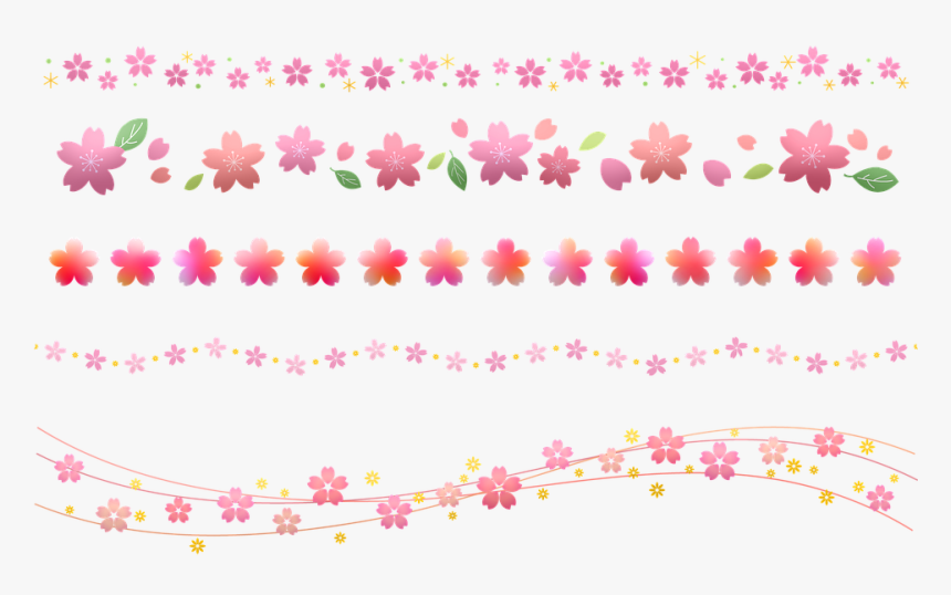 Sakura Border, Cherry Blossom, Sakura Flower Frame - Sakura Border, HD ...