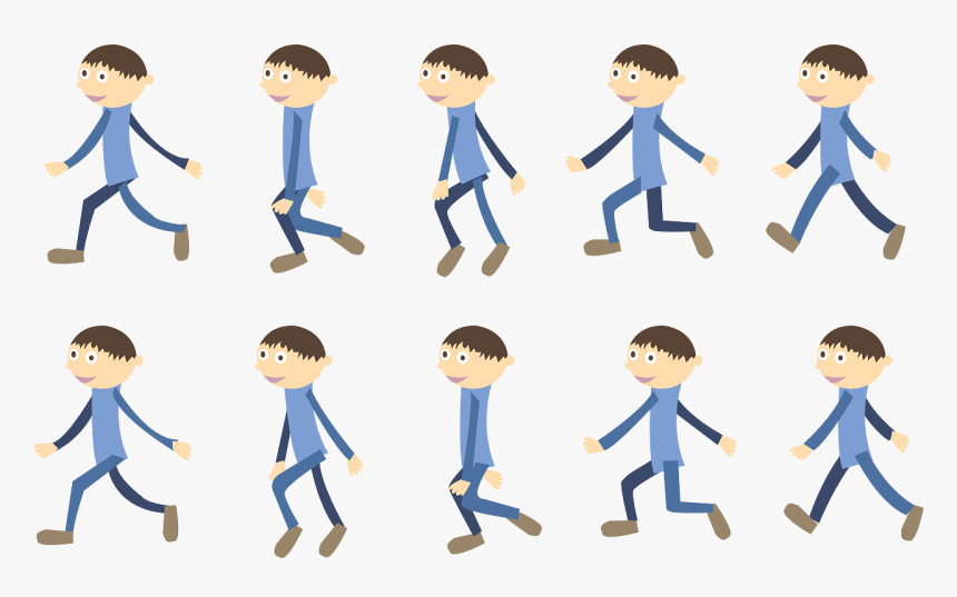 Animated Png Walking Man, Transparent Png , Transparent Png Image - PNGitem