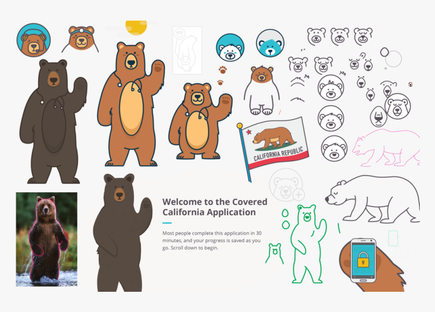 Transparent California Bear Clipart - Cartoon, HD Png Download ...