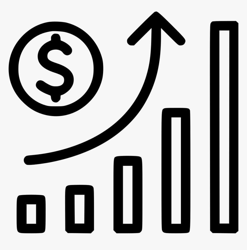 Graph Growth Money Stock Inflation - Inflation Icon Png, Transparent ...