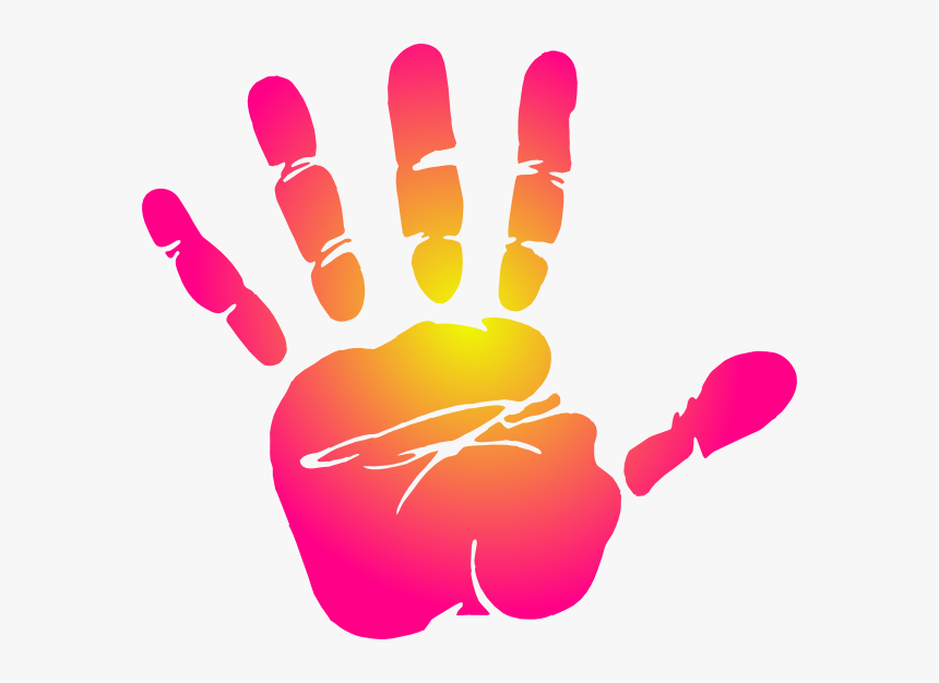 Handprint Clipart Cute - Handprint Png, Transparent Png , Transparent ...