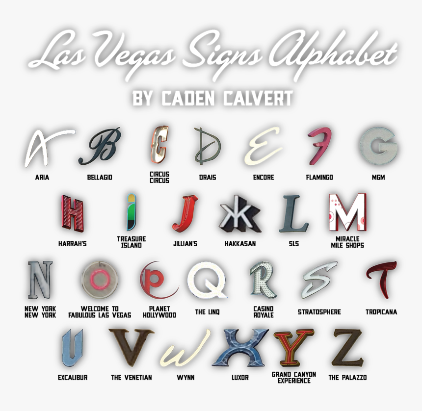 Las Vegas Alphabet, HD Png Download , Transparent Png Image - PNGitem