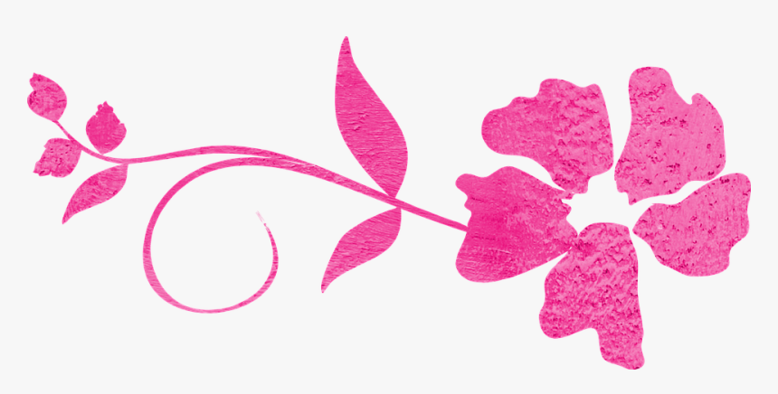 Decorative Blue Line, Curve, Line, Decorative Lines - Pink Flower Swirl ...