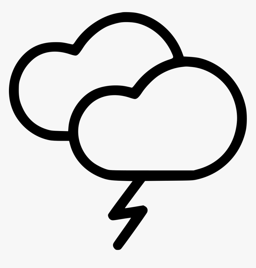 Cloud Thunder Lightning Weather Comments - Rain Fall Clipart Png ...