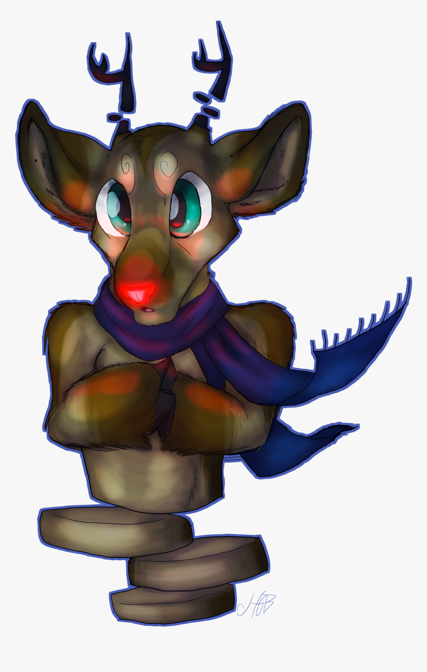 Rudolph - Cartoon, HD Png Download , Transparent Png Image - PNGitem