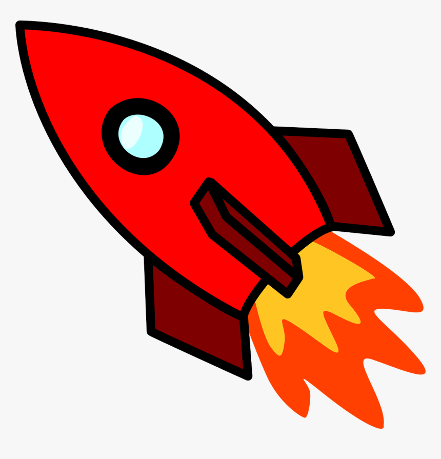 Transparent Rocketship Png - Red Rocket Clipart, Png Download ...