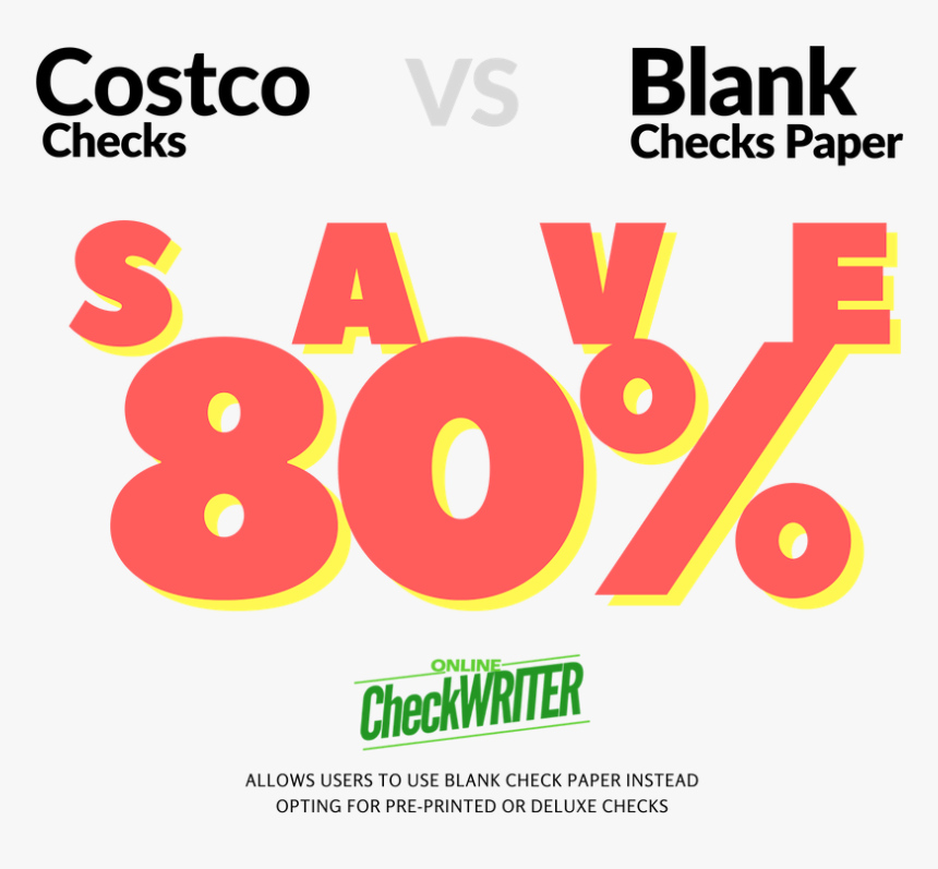 Deluxe Checks Vs Blank Check Paper - Poster, HD Png Download ...