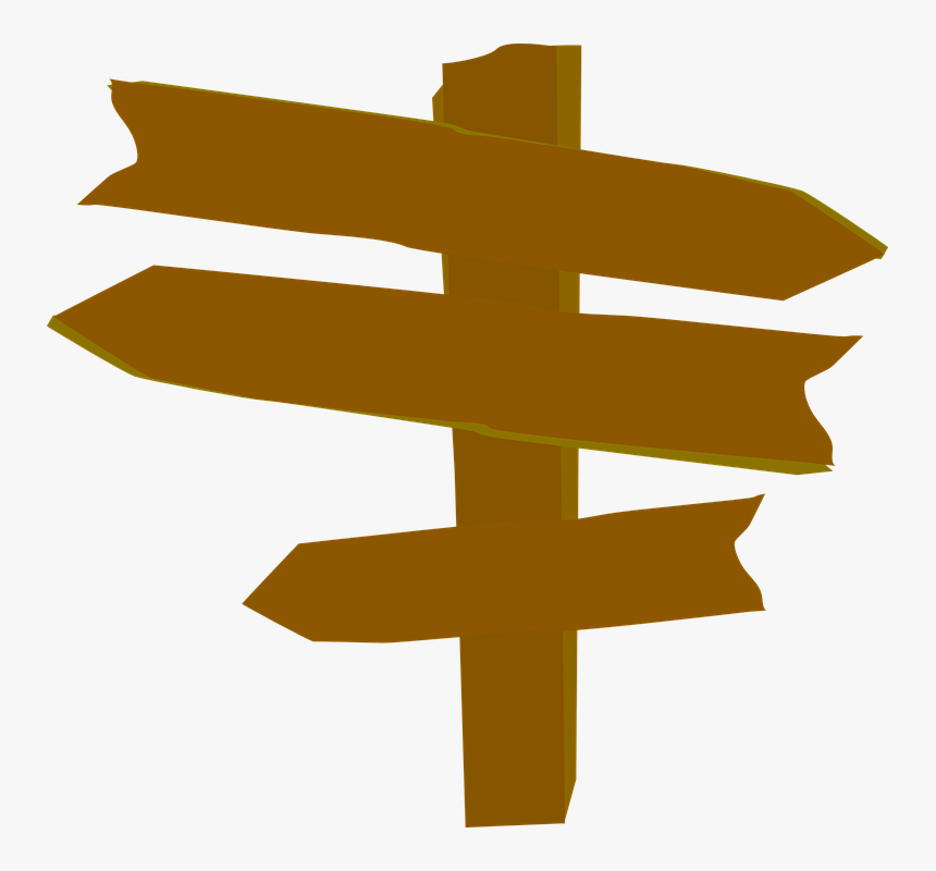 Wood Direction Sign Clipart, HD Png Download , Transparent Png Image ...