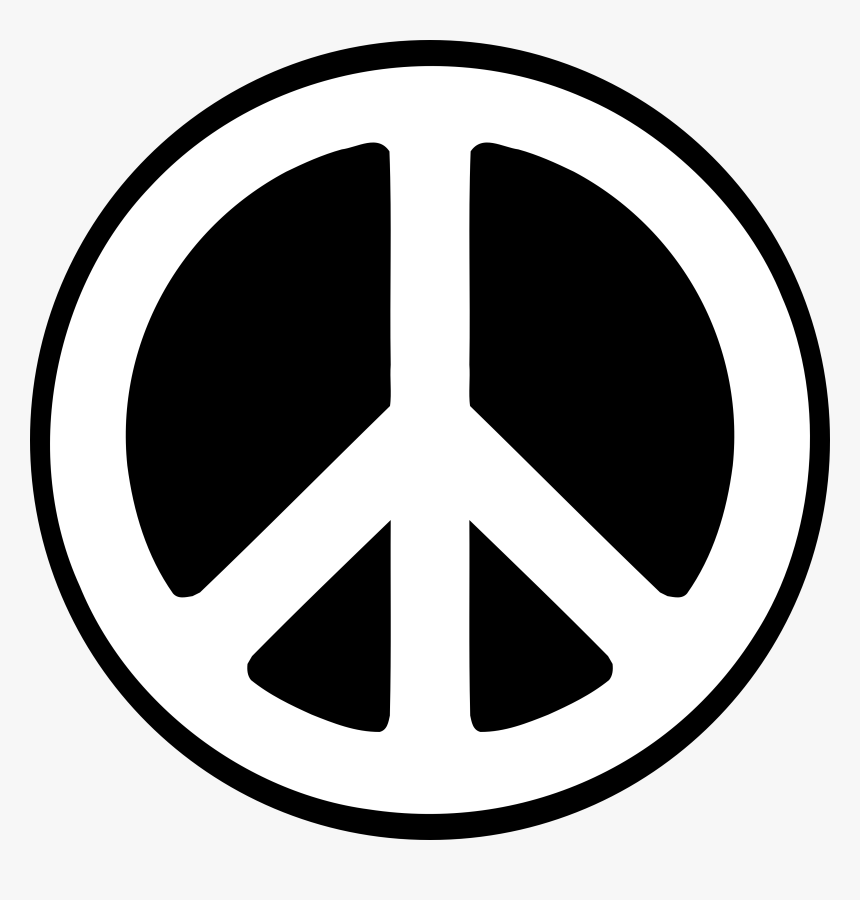 Peace Symbol Png Photo - White And Black Logo, Transparent Png ...