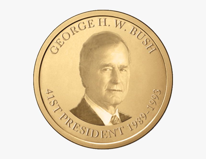 41 George H W Bush-copy - Dollar With George Bush, HD Png Download ...