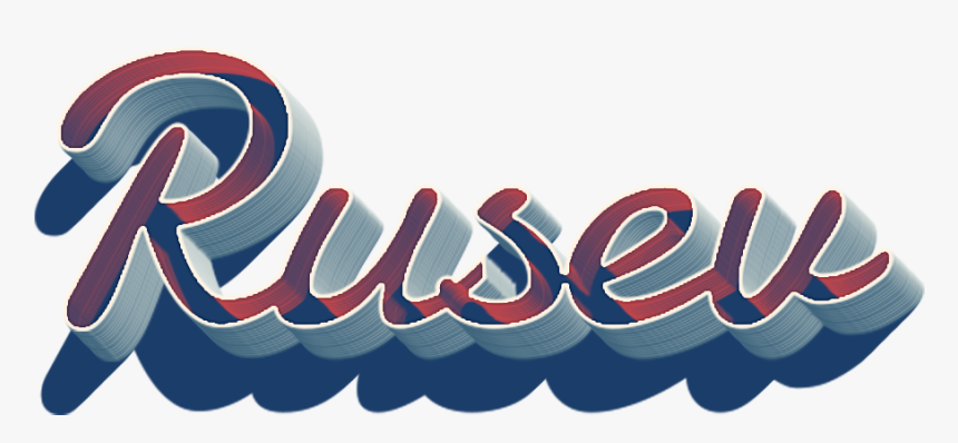 Rusev 3d Letter Png Name - Graphic Design, Transparent Png ...