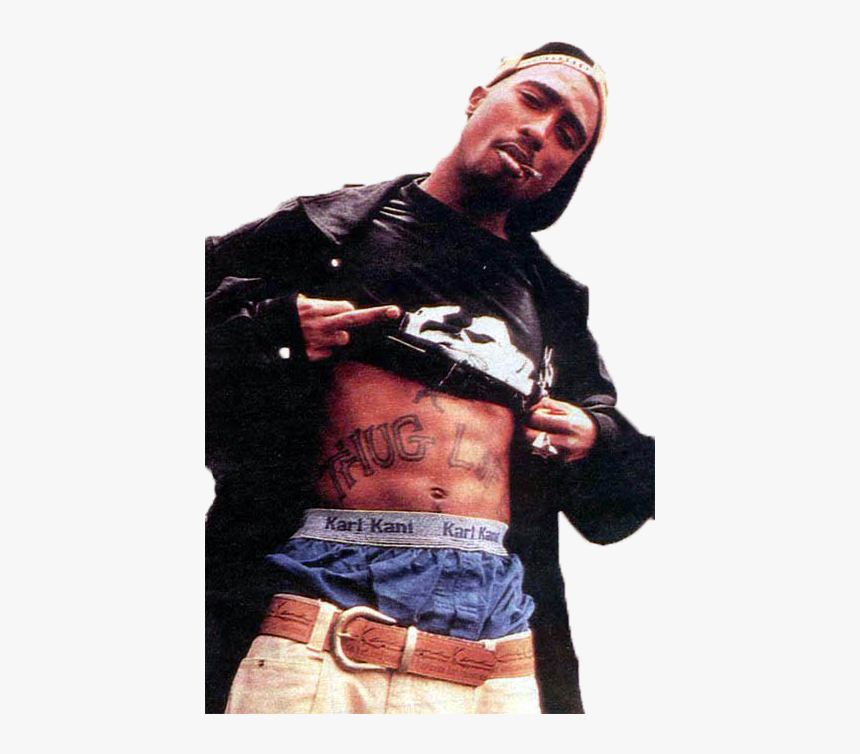 2pac Transparent Images - Karl Kani Underwear Tupac, HD Png Download ...