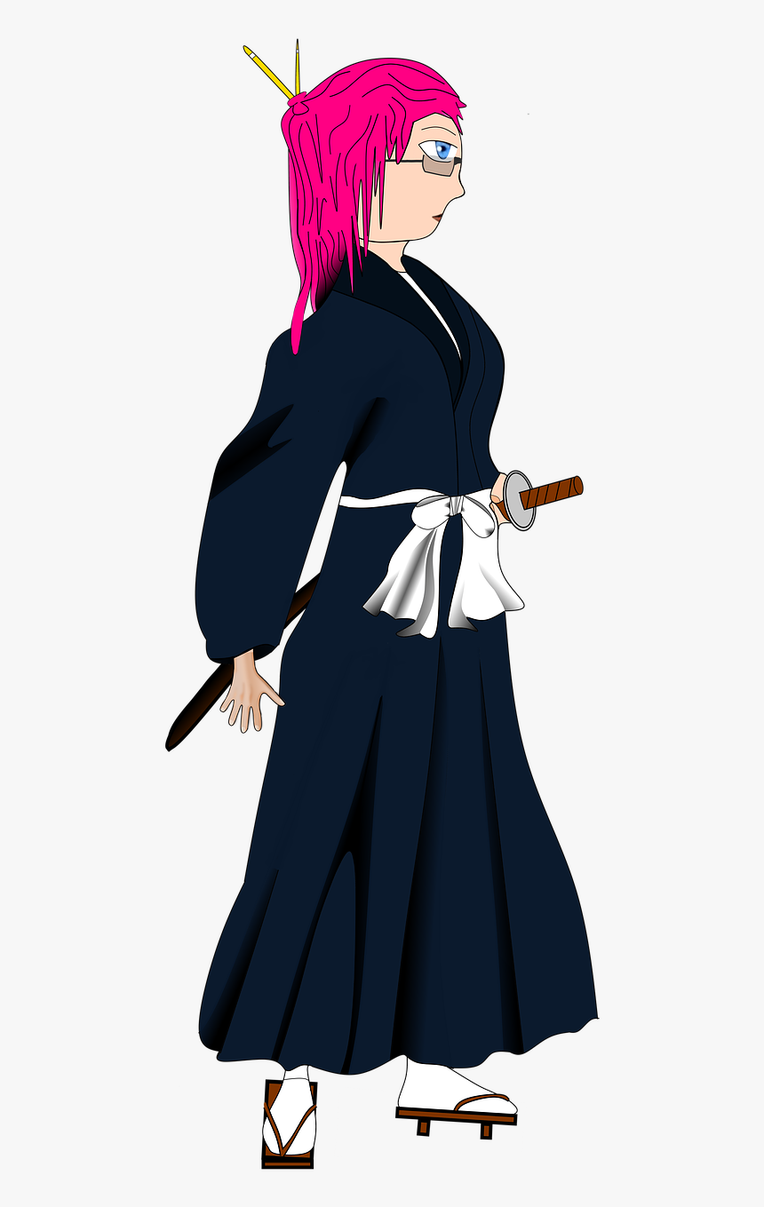 Pink Samurai Hair, HD Png Download , Transparent Png Image - PNGitem