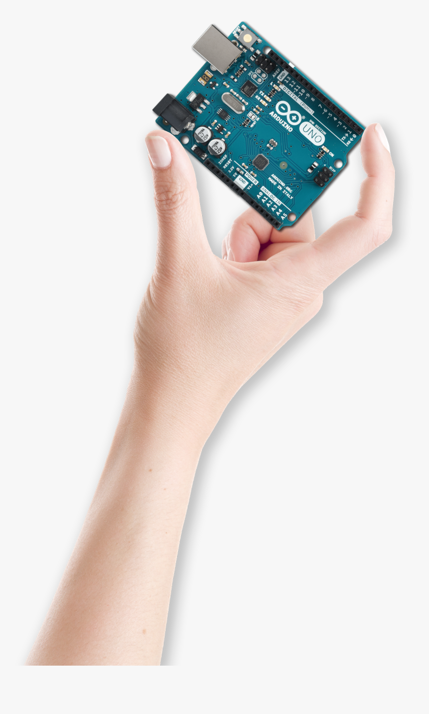 Arduino Uno In Hand, HD Png Download , Transparent Png Image - PNGitem