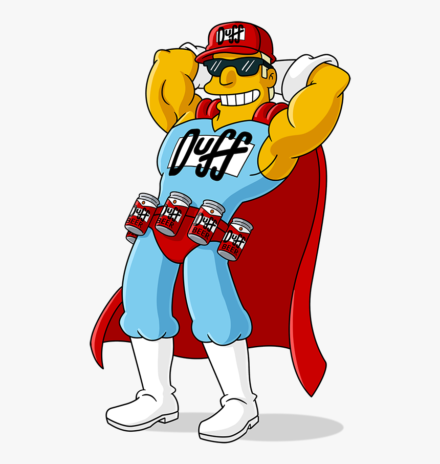 Duffman - Duffman Simpsons, HD Png Download , Transparent Png Image ...