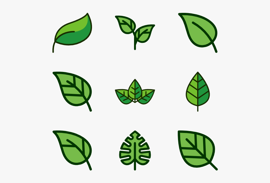 Leaf - Simple Leaf Vector Art, HD Png Download , Transparent Png Image ...