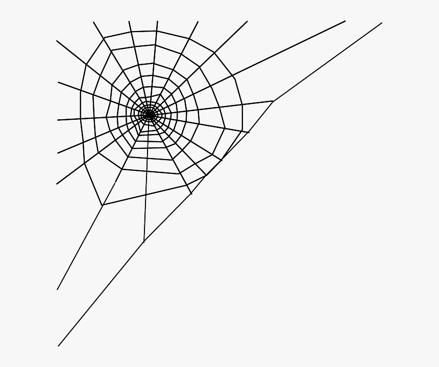 Spider, Web, Corner, Wall, Design, Black, Halloween - Spider Web Corner ...