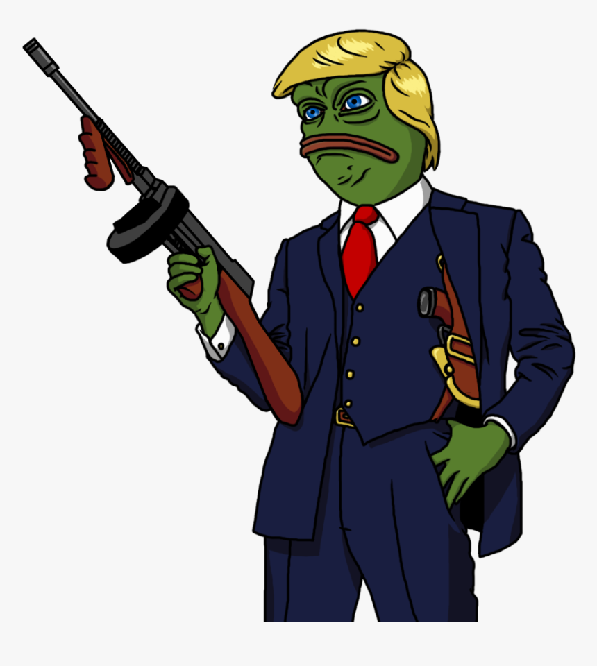 Pepe Png Transparent - Donald Trump Pepe Gun, Png Download ...