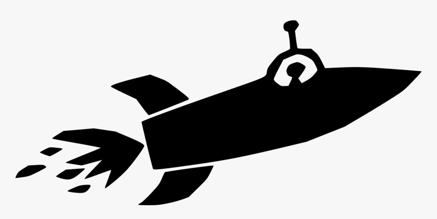 Transparent Rocket Ship Png - Black And White Of Rocket Ship, Png ...