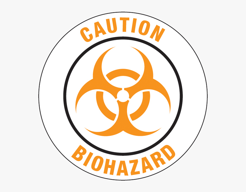 Caution Biohazard Floor Graphic - Biohazard Symbol, HD Png Download ...