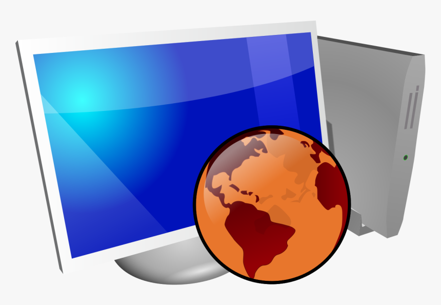 Computer And The World Png, Transparent Png , Transparent Png Image ...