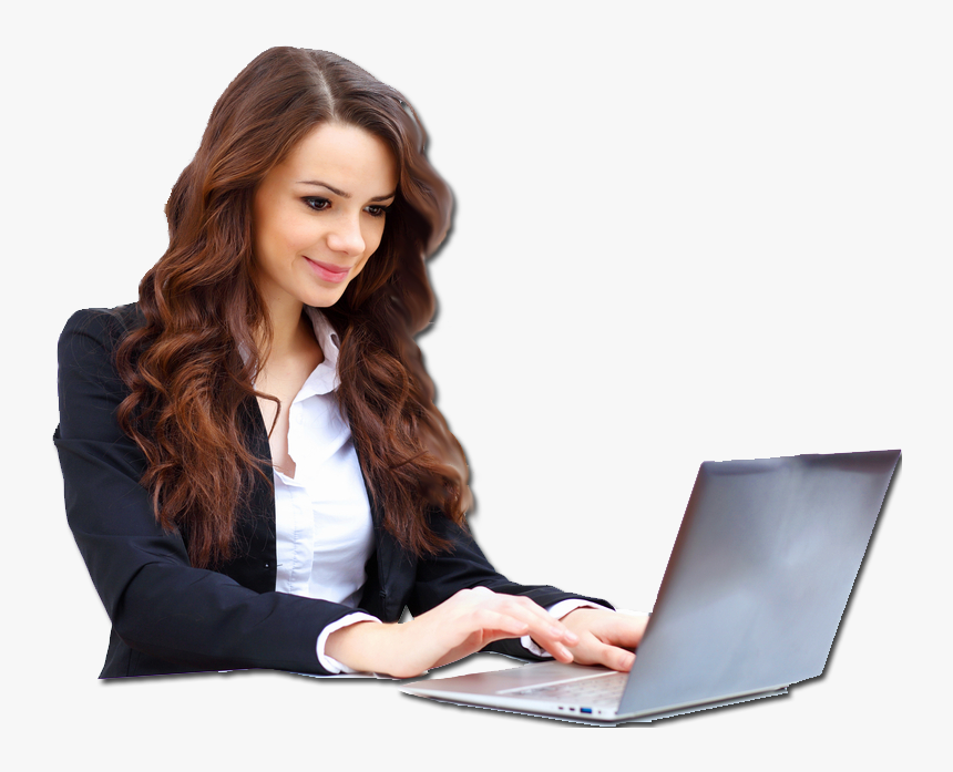 Job Search Skills - Women Work In Computer, HD Png Download ...