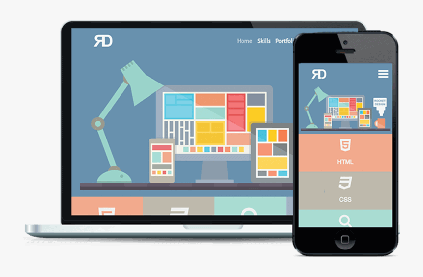 Build A Html5/css3 Flat Responsive Website - Nice Website Design, HD ...