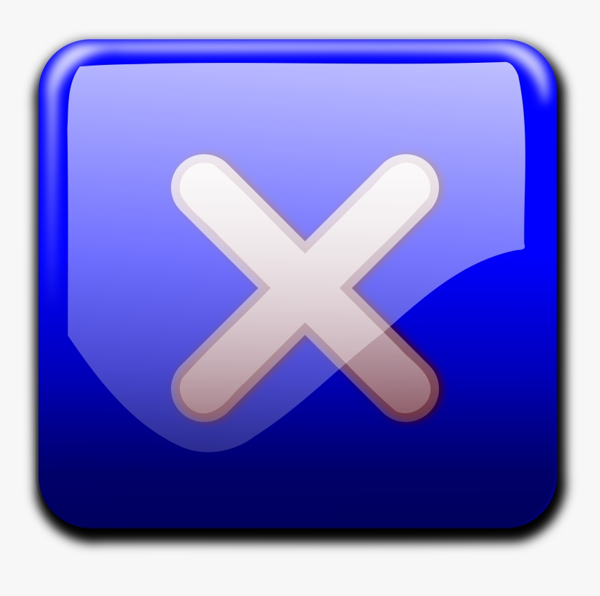 Close Button Blue Clip Arts - Close Button, HD Png Download ...