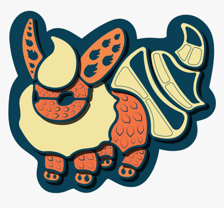 Flareon-sticker - Illustration, HD Png Download , Transparent Png Image ...