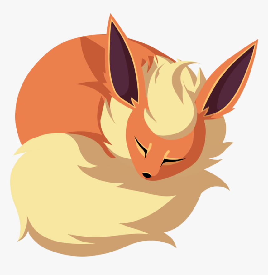 Sleeping Flareon , Png Download - Flareon Sleeping Gif, Transparent Png ...