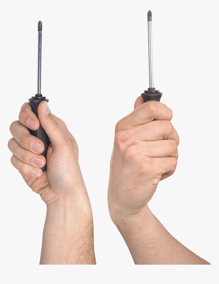 Screwdriver With Hand Png Image, Transparent Png , Transparent Png ...