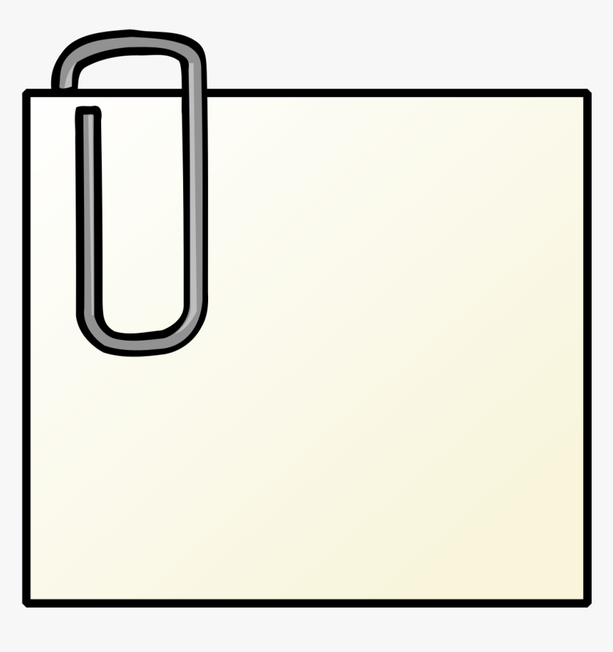 Note With Paperclip Png Clip Arts, Transparent Png , Transparent Png ...