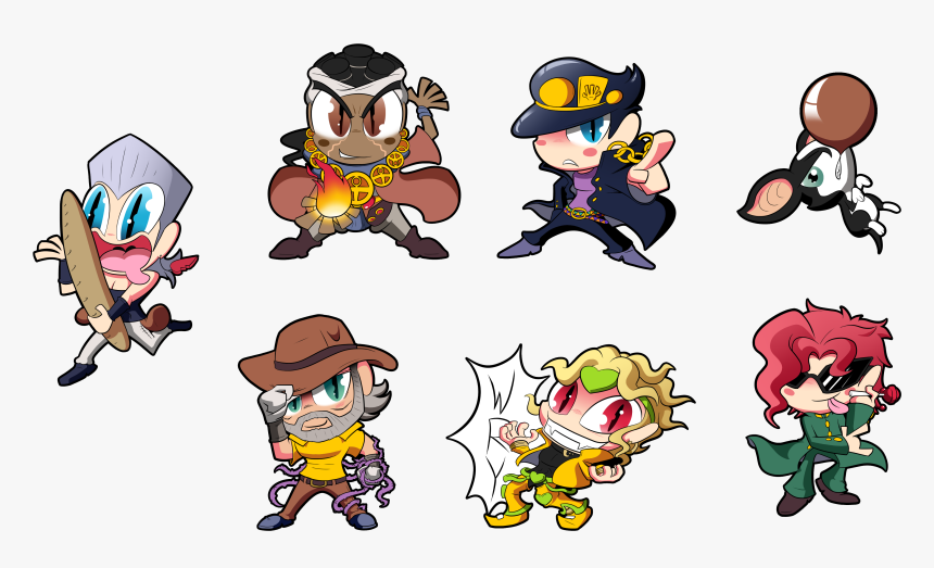 Jojo Part 3 Chibis Sheet, HD Png Download , Transparent Png Image - PNGitem