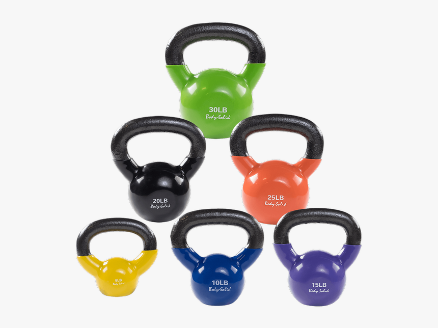 Vinyl Coated Kettlebells Set, HD Png Download , Transparent Png Image ...