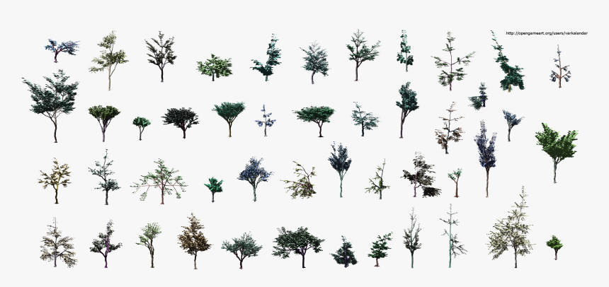 Sideview Small Trees, HD Png Download , Transparent Png Image - PNGitem