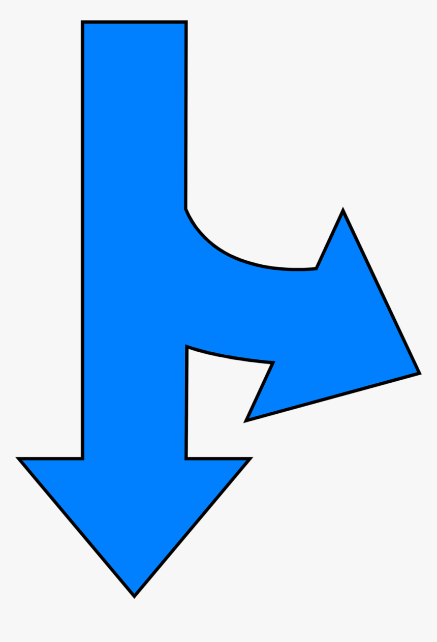 Blue Arrow Down Png Download, Transparent Png , Transparent Png Image ...